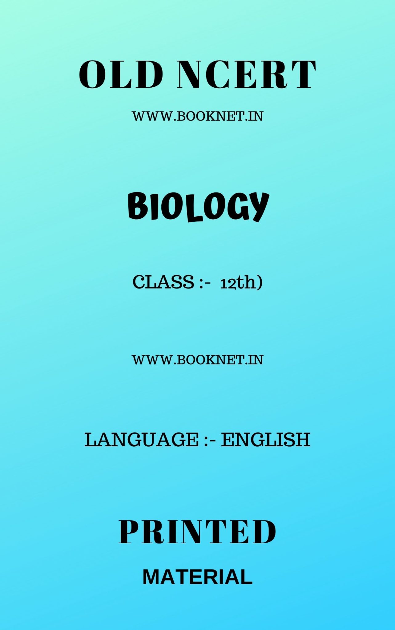 NCERT Biology 12th Printed material – BookNet
